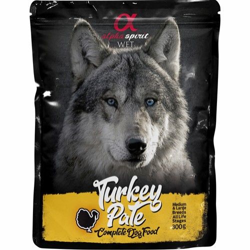 Alpha Spirit Pouch Turkey Paté - vet - 300 g. - Hundefoder - Gappay ...